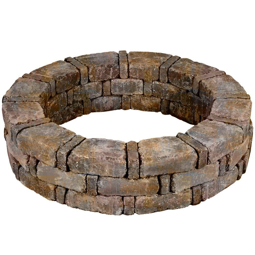 Pavestone RumbleStone 46 in. x 10.5 in. Tree Ring Kit in Sierra Blend ...