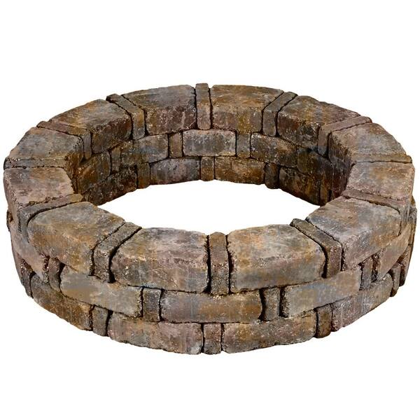 Pavestone RumbleStone 46 in. x 10.5 in. Tree Ring Kit in Sierra Blend ...