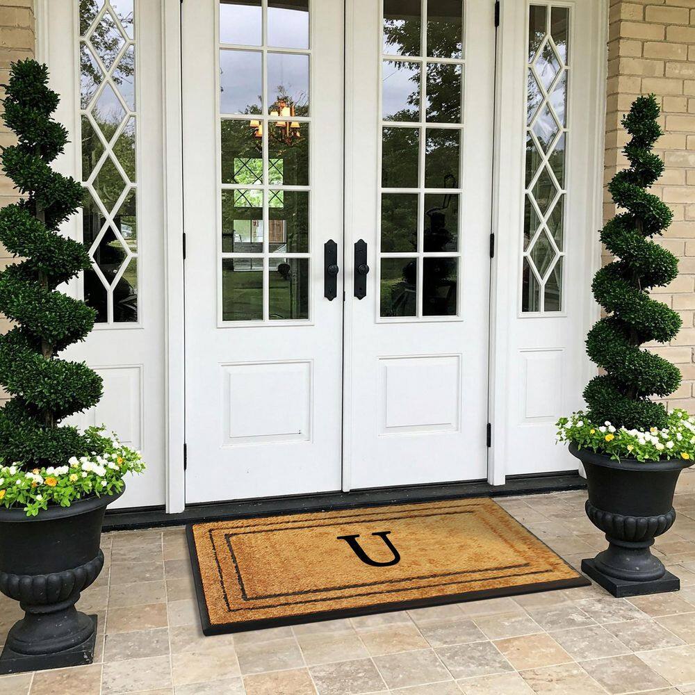 A1HC Natural Coir & Rubber Doormat, 30 in. x 60 in., Thick & Non Slip ...