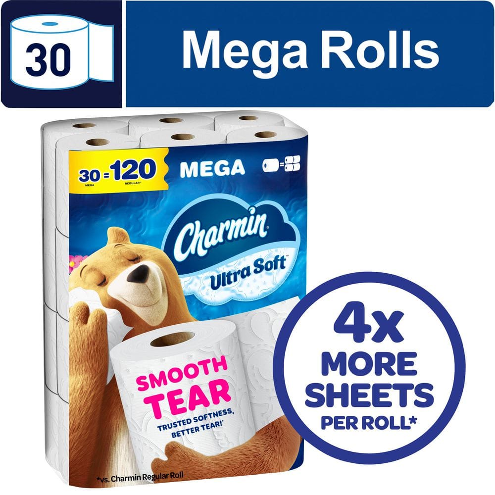 Reviews for Charmin Ultra-Soft Smooth Tear Toilet Paper Rolls (30 Mega ...