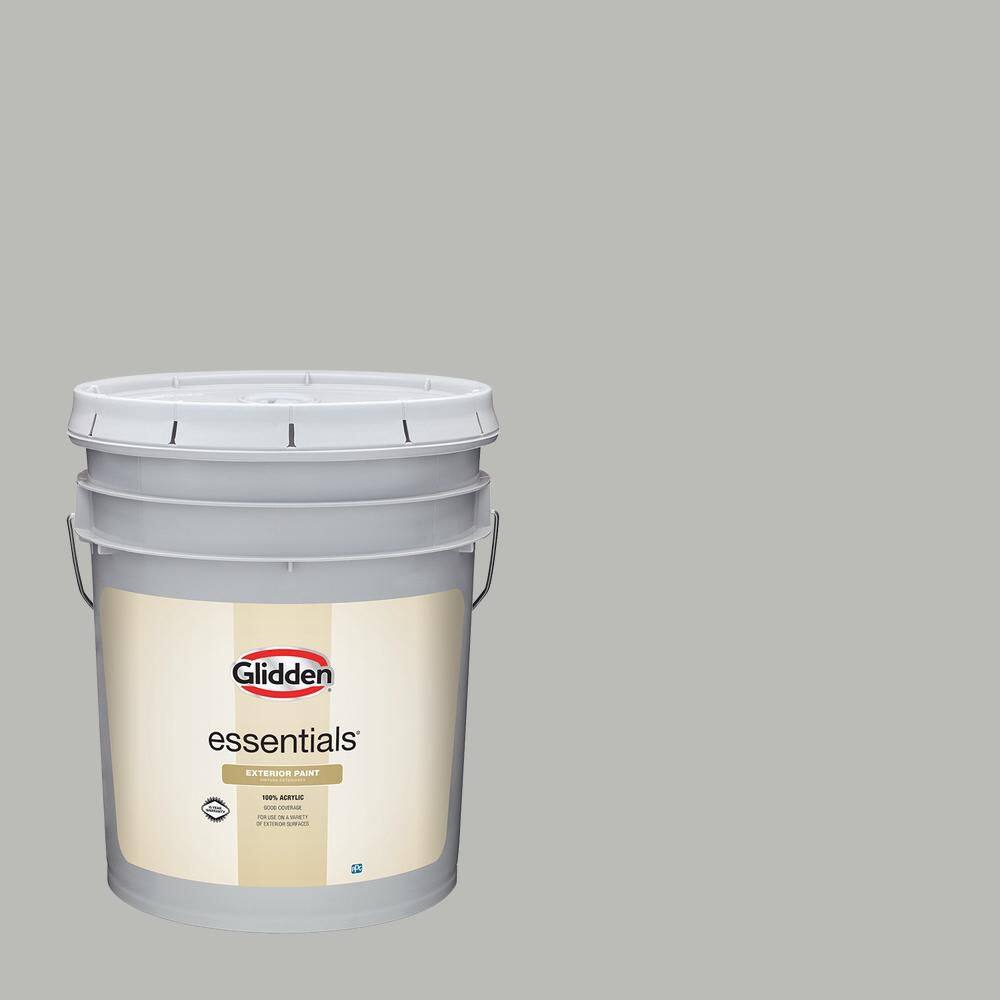 Glidden Essentials 5 gal. PPG0994-3 Half Dome Semi-Gloss Exterior Paint ...