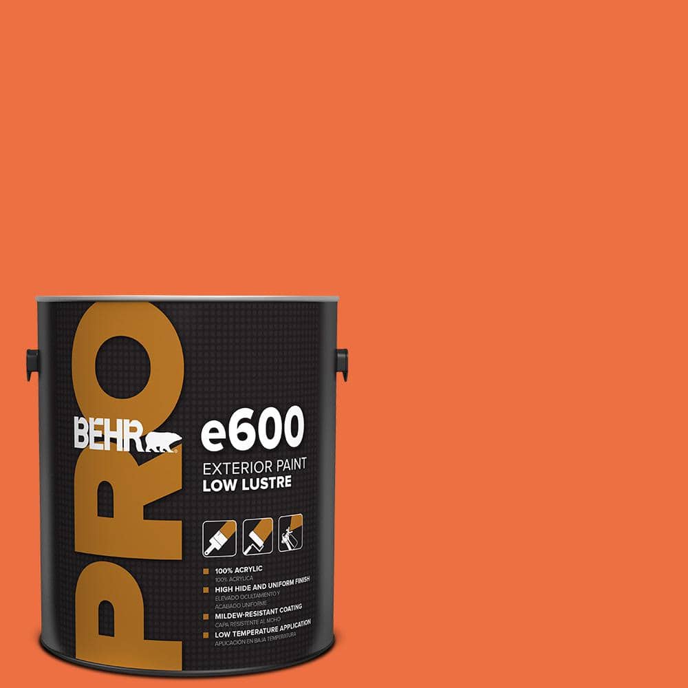 BEHR PRO 1 gal. #210B-6 Aurora Orange Low Luster Exterior Paint PR62301 ...