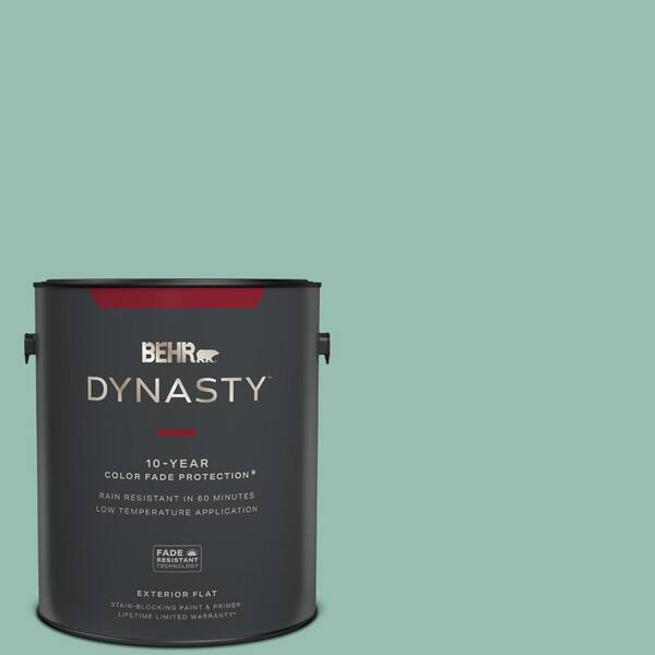 BEHR DYNASTY 1 gal. #PPU12-07 Spring Stream Flat Exterior Stain ...