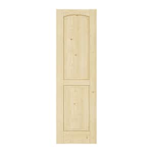 ARK DESIGN 30 in. x 80 in. Arch 2-Panel No Bore Solid Core Unfinished ...