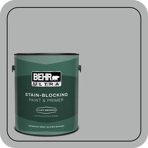 BEHR DYNASTY 1 gal. #PPU26-08 Silverstone Flat Exterior Stain-Blocking ...