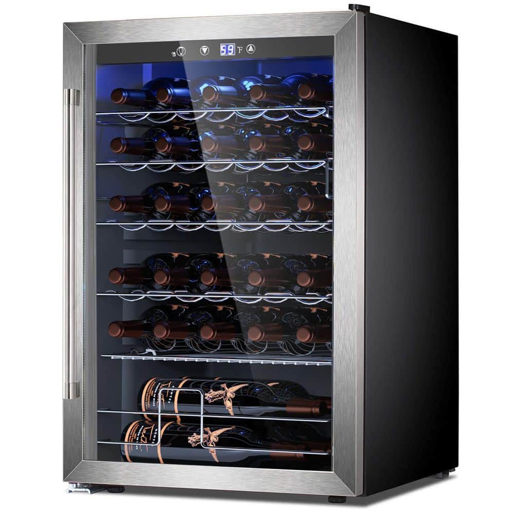 Reviews for COWSAR 4.4 cu. ft 20.28 in. Single Zone 37-Wine Bottles ...