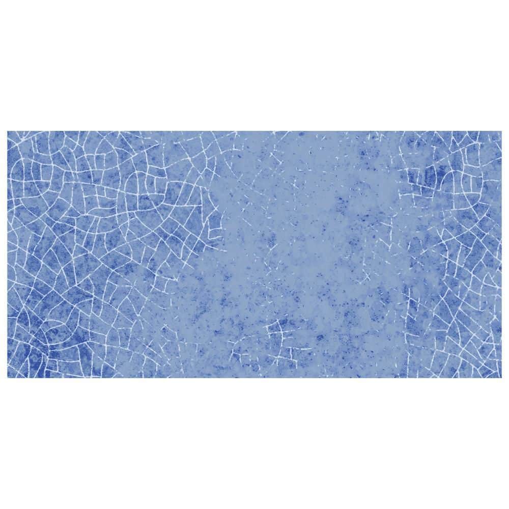 Merola Tile Myst Blue Lava 4 in. x 8 in. Ceramic Wall Take Home Tile ...