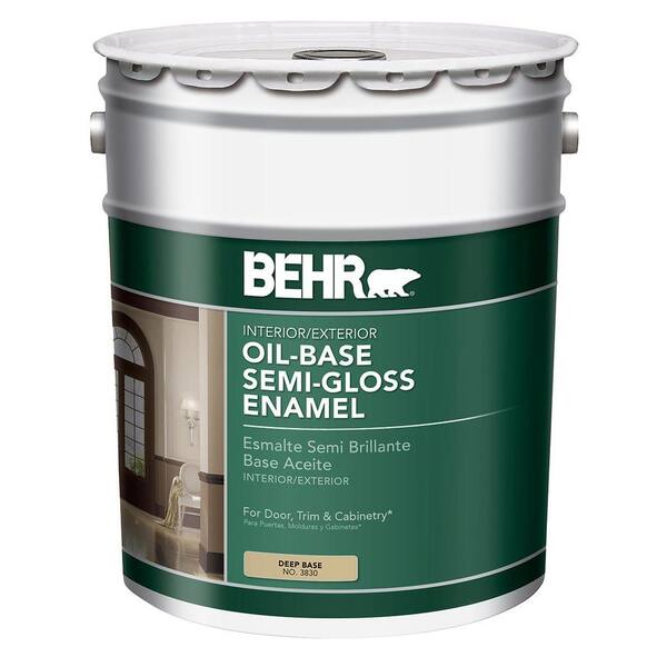 BEHR 5 Gallon Deep Base Tintable Semi-Gloss Exterior Paint 383005 - The ...