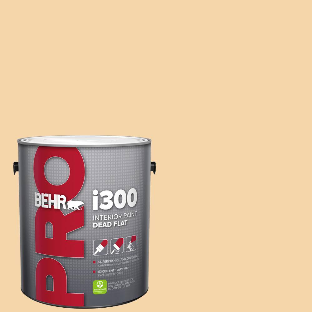 BEHR PRO 1 gal. #PPU6-08 Pale Honey Dead Flat Interior Paint PR31001 ...