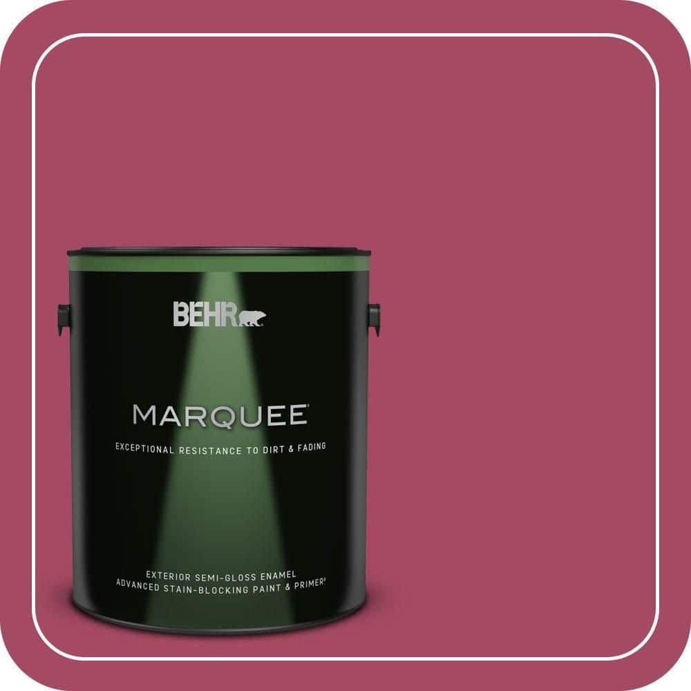 BEHR MARQUEE 1 gal. #120D-5 Glazed Raspberry Semi-Gloss Enamel Exterior ...