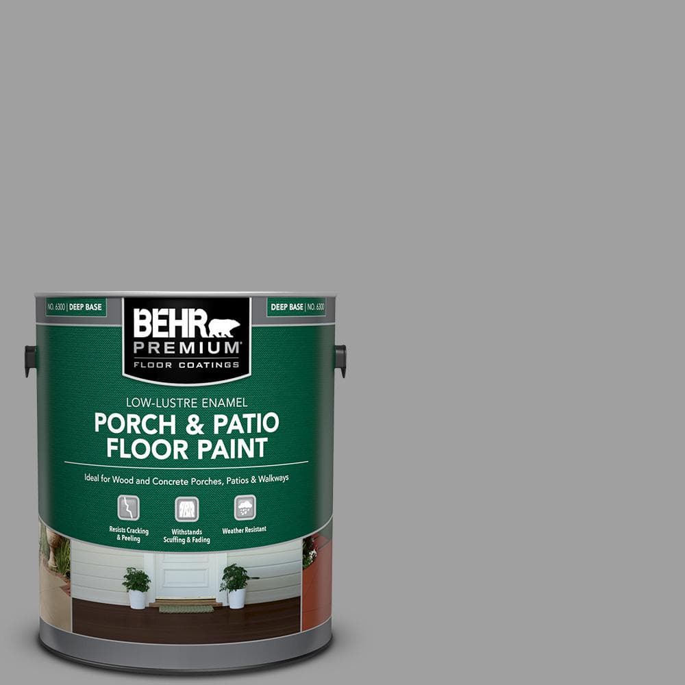 BEHR PREMIUM 1 gal. #PPU26-06 Elemental Gray Low-Lustre Enamel Interior ...