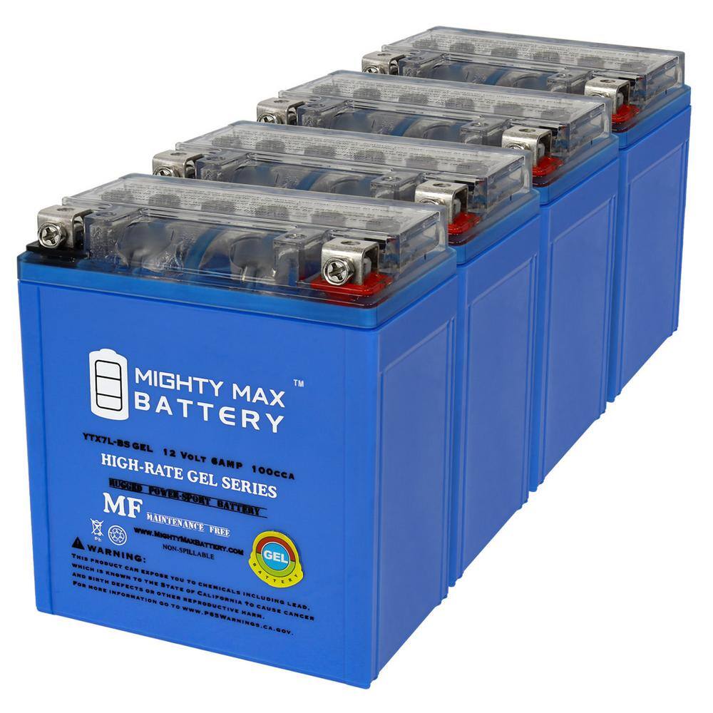 MIGHTY MAX BATTERY YTX7L-BSGEL 12V 6AH Replacement Battery Compatible ...