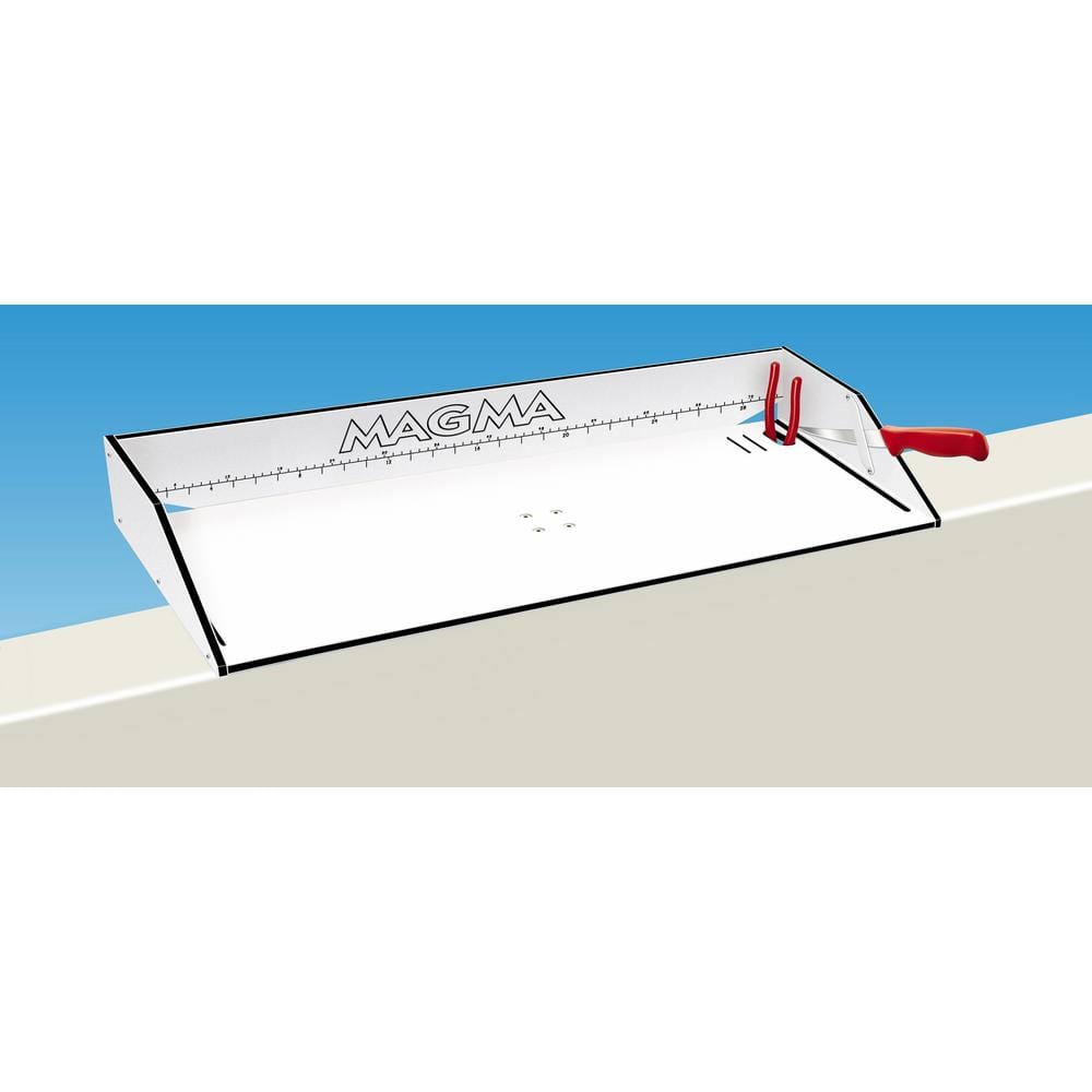Magma Black and White 31 in. x 12-1/2 in. Bait/Filet Mate Table with ...