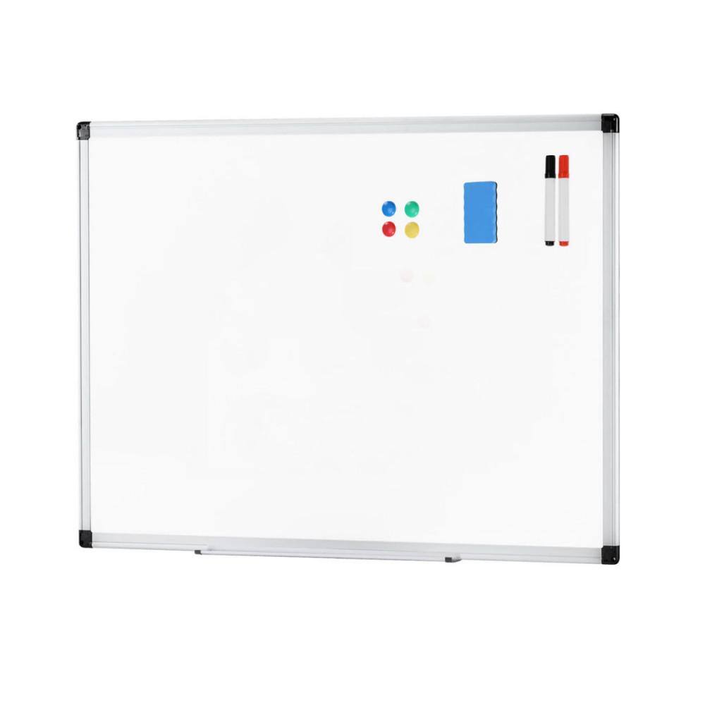 Afoxsos 36 in. x 24 in. White Aluminum Framed Plastic Memo Board White ...