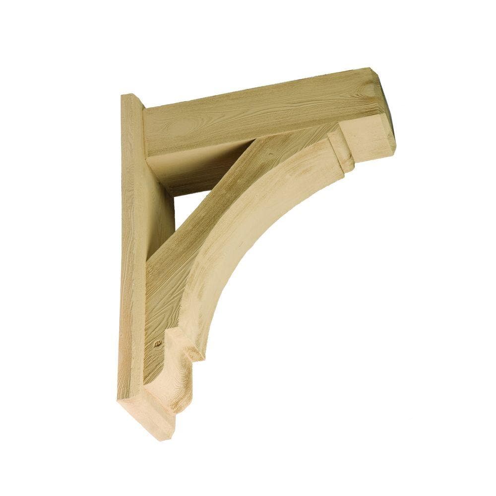 Fypon 21-1/2 in. x 30 in. x 7-1/2 in. Polyurethane Timber Cove/Arch ...