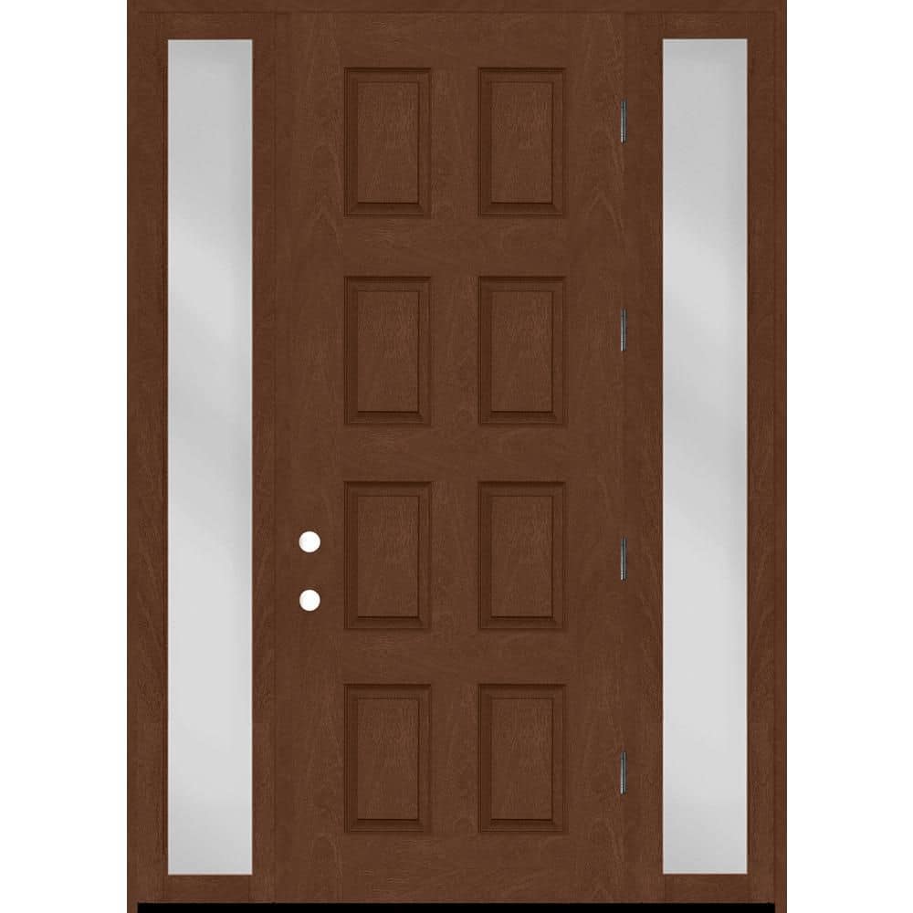 Steves & Sons Regency 64 in. x 96 in. 8-Panel LHOS Chestnut Mahogany ...