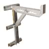 MetalTech 21.75 in. x 10 in. x 29 in. Aluminum Adjustable 3-Rung Ladder ...