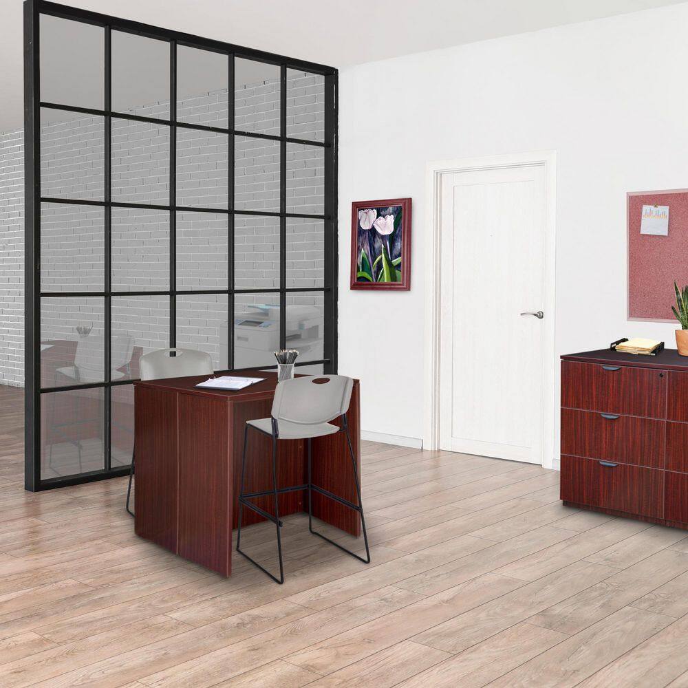 Regency Legacy 36 in. Mahogany Stand Up Back to Back Desk / Desk ...