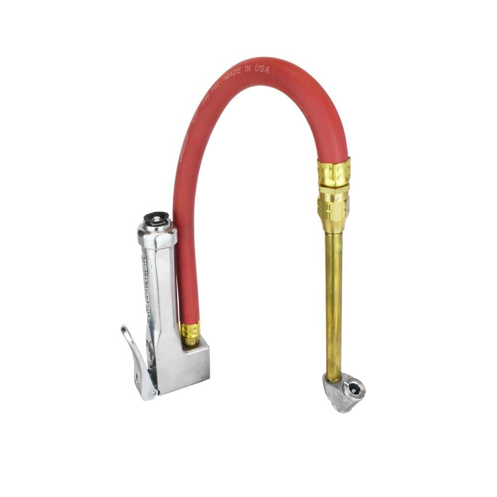 Milton Dual Head Chuck Bayonet Inflator Gauge S-522 - The Home Depot