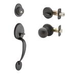 Copper Creek Colonial Tuscan Bronze Door Handleset and Ball Knob Trim ...