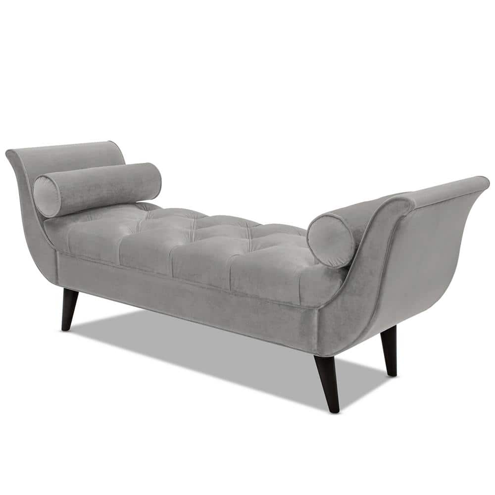 Jennifer Taylor Alma Opal Grey Tufted Entryway Bench 85170-865 - The ...