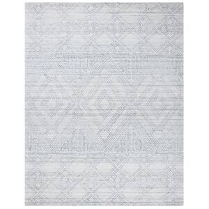 SAFAVIEH Abstract Ivory/Gray 6 ft. x 9 ft. Geometric Striped Area Rug ...