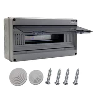 Lukyamzn 9 Way Outdoor Breaker Box IP65 ABS Plastic Din Rail Power ...