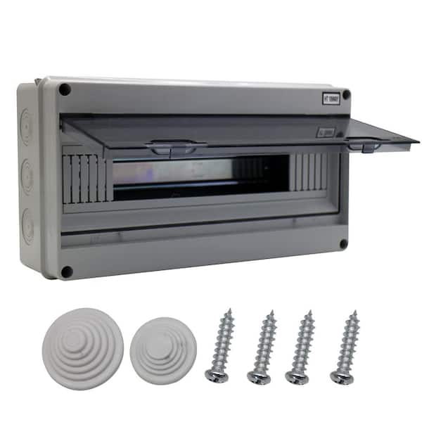 Lukyamzn 9 Way Outdoor Breaker Box IP65 ABS Plastic Din Rail Power ...