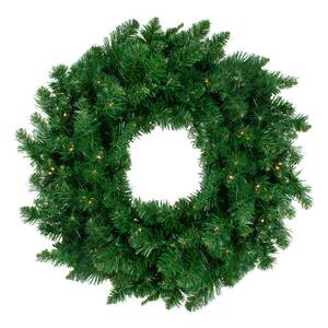 National Tree Company Glittery Bristle Pine 36 in. Artificial Wreath ...