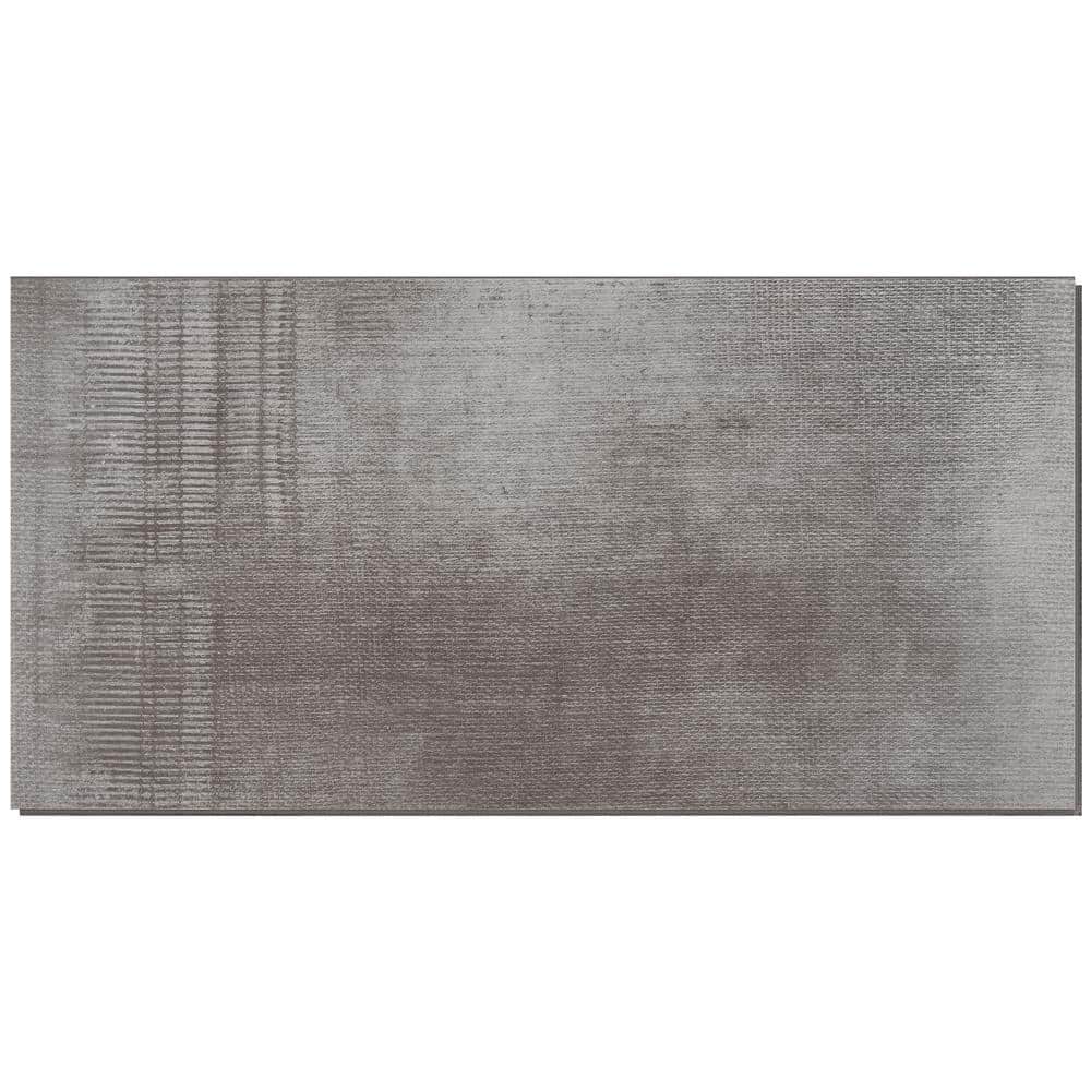Ivy Hill Tile Take Home Sample - Lungo Dark Gray 20 MIL x 6 in. W x 12 ...