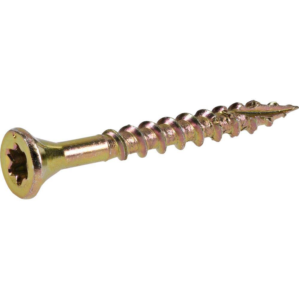Everbilt #8 x 1-5/8 in. Star Flat-Head Wood Screws (1 lb.-Pack) 117201 ...