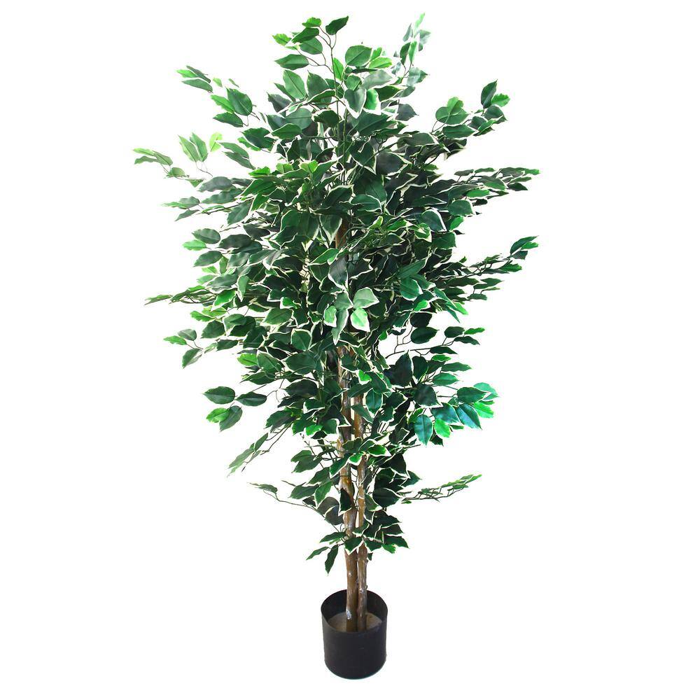 Pure Garden 5 ft. Tall Artificial Topiary Ficus Tree 50-10001 - The ...