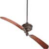 Quorum International Turner 68 in. Indoor Oiled Bronze Ceiling Fan with ...