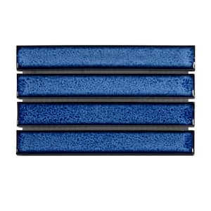 sunwings Stacked Gray 12 in. x 12 in. Glossy Porcelain Floor and Wall ...