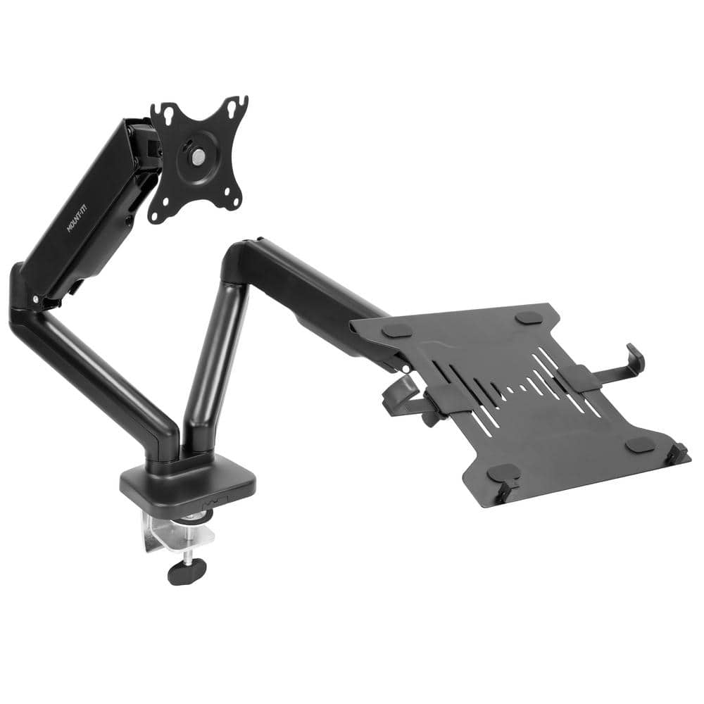 mount-it! Full Motion Gas Spring Laptop and Monitor Desk Arm Mount Fits ...