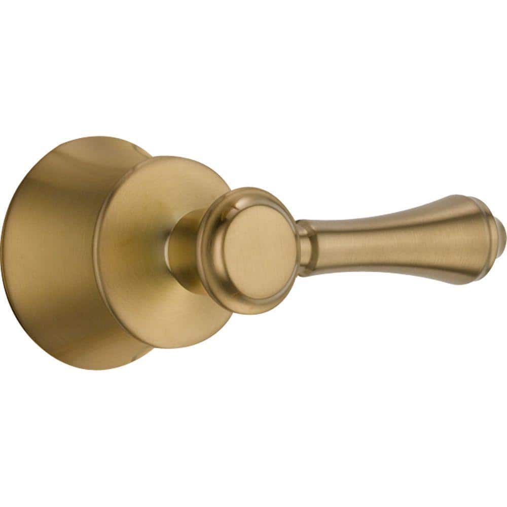 Delta Cassidy Gold Tub and Shower Faucet Metal Lever Handle in ...