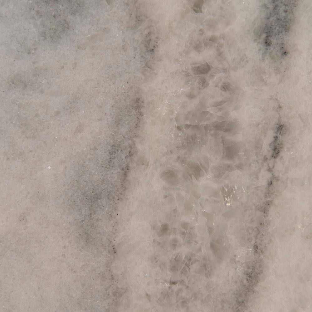 3 in. x 3 in. Marble Countertop Sample in Arabescus Carrara Marble P ...