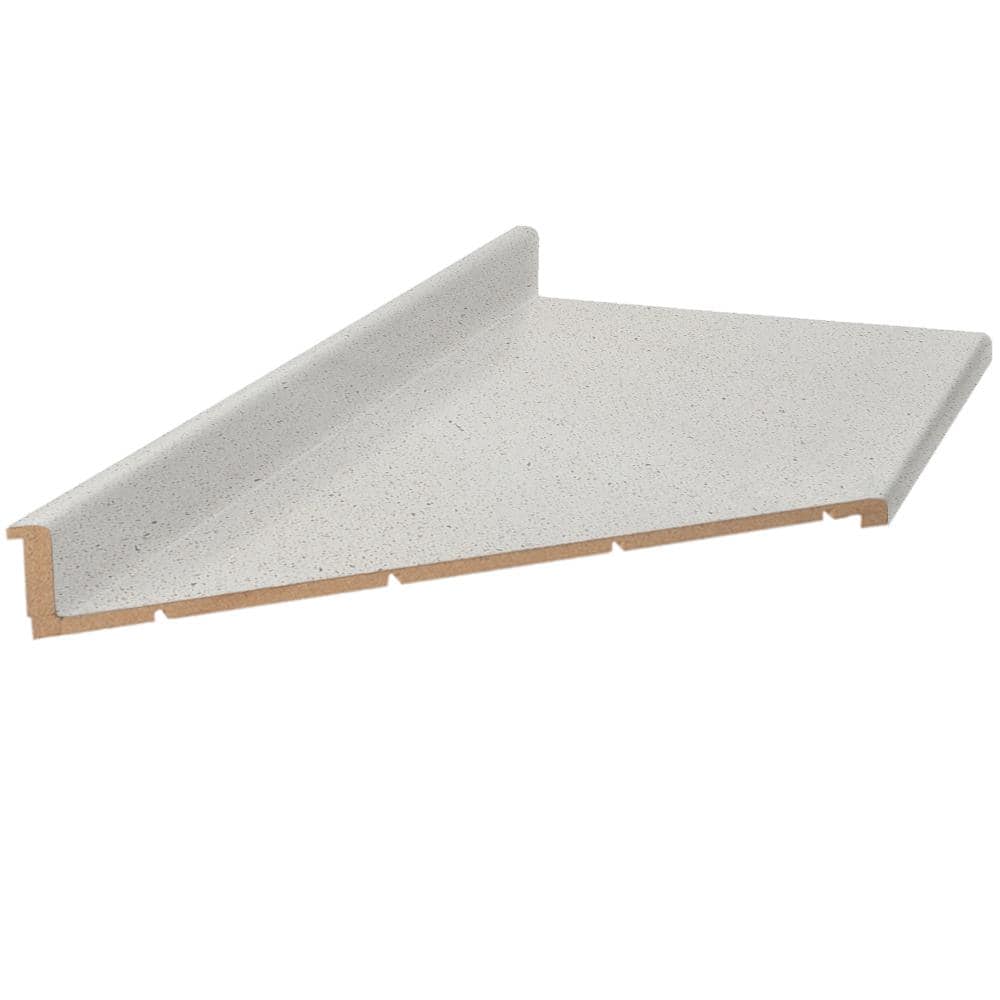 Hampton Bay 6 ft. Left Miter Laminate Countertop in Matte Sea Salt with ...