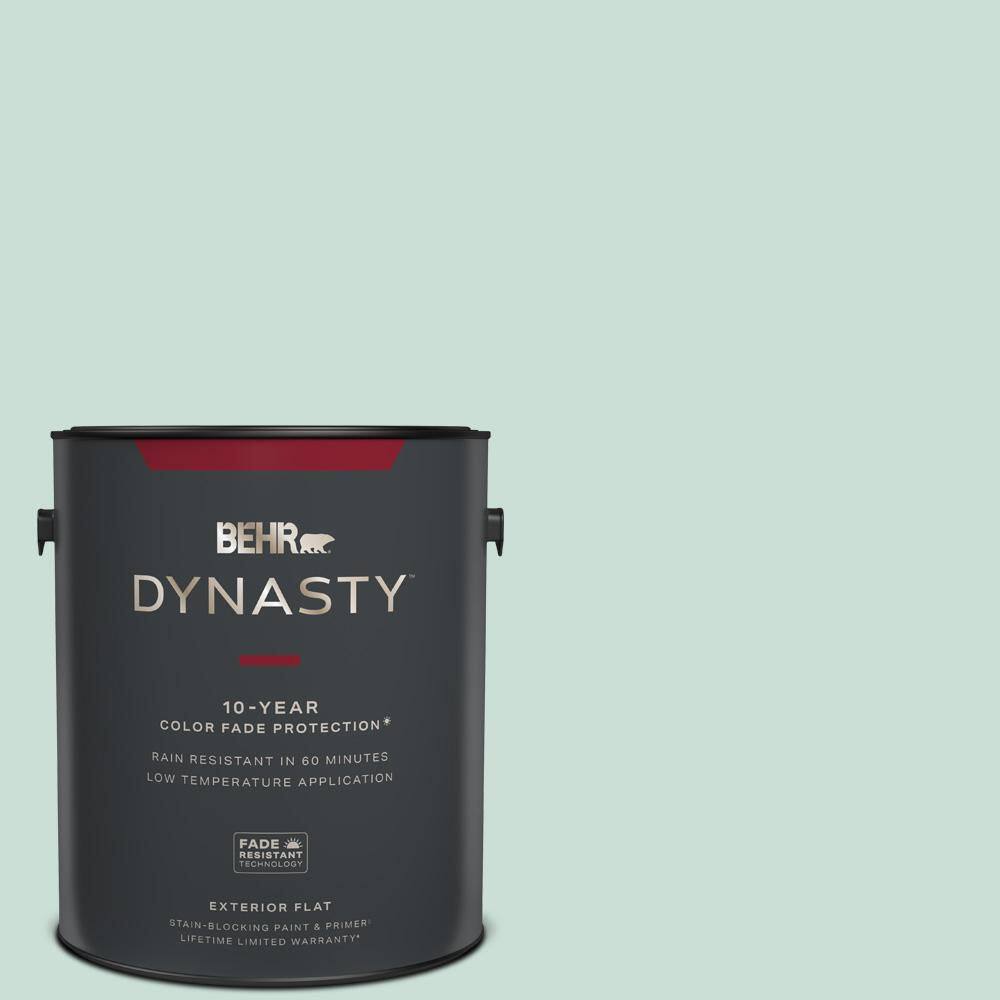 BEHR DYNASTY 1 gal. #M430-2 Ice Rink Flat Exterior Stain-Blocking Paint ...