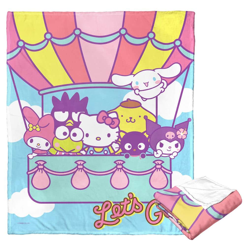 THE NORTHWEST GROUP Sanrio Hello Kitty Flying Together Silk Touch Throw ...