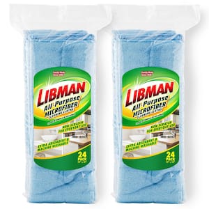 Libman 9.5 in. x 12 in. Tear 'N Wipe All-Purpose Microfiber Cloth ...