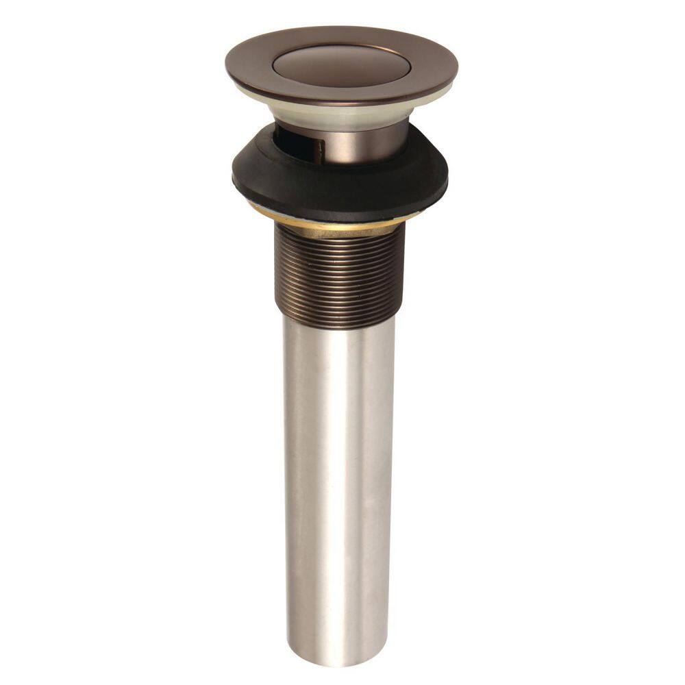 Kingston Brass Complement Push Pop-Up Bathroom Sink Drain, Oil Rubbed ...