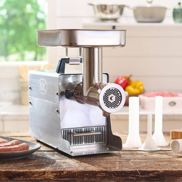 LEM BigBite #8 0.5 HP Stainless Steel Electric Meat Grinder 17791 - The ...