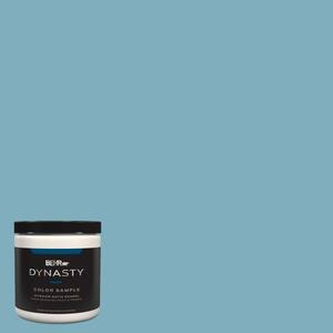 BEHR PREMIUM PLUS 8 oz. #PMD-83 Porcelain Blue Semi-Gloss Interior ...