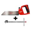 Milwaukee 12 in. PVC/ABS Saw with 1.25 in. Basin Wrench 48-22-0212-48 ...