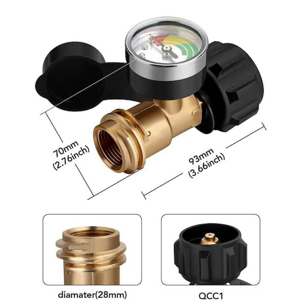 Lukvuzo 2-Pack Universal Propane Tank Gauge Level Indicator for 5-40 lb ...
