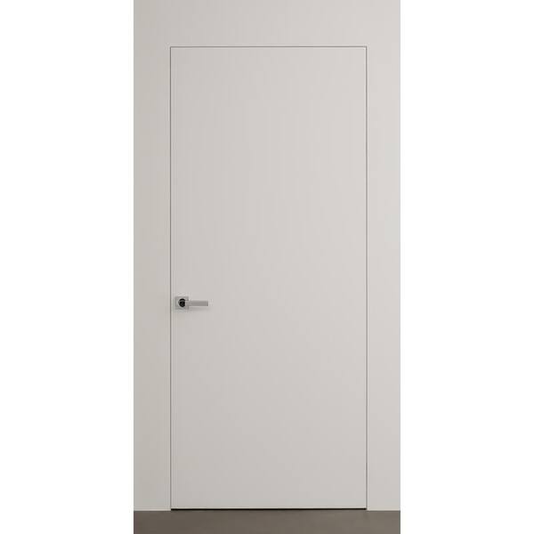 Belldinni Invisible Frameless 30 in. x 80 in. Right Hand Primed White ...