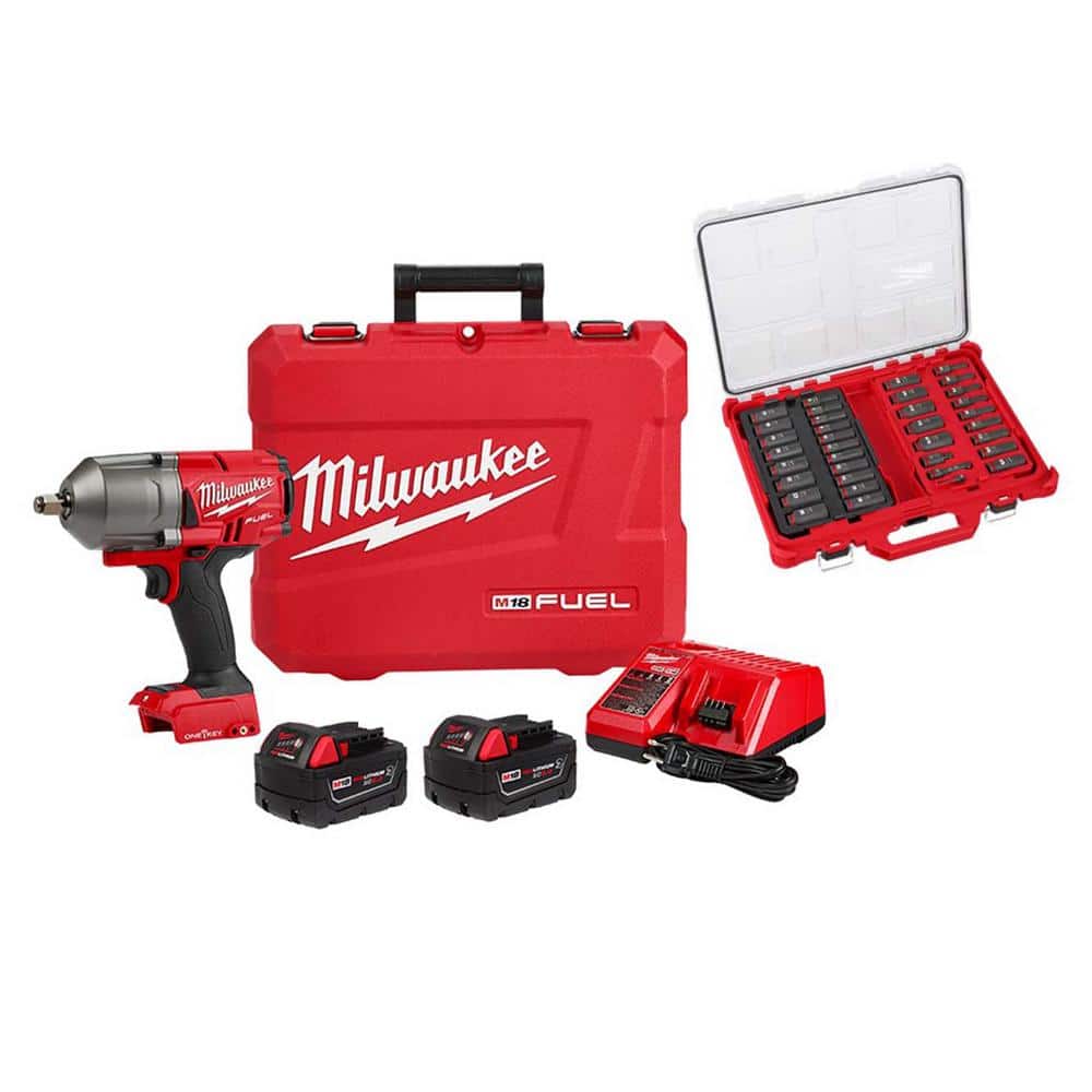 Milwaukee M18 FUEL ONE-KEY 18V Li-Ion Brushless Cordless 1/2 in. High ...