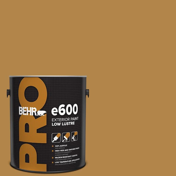 BEHR PRO 1 gal. #MQ4-09 Rice Curry Low Luster Exterior Paint PR62301 ...