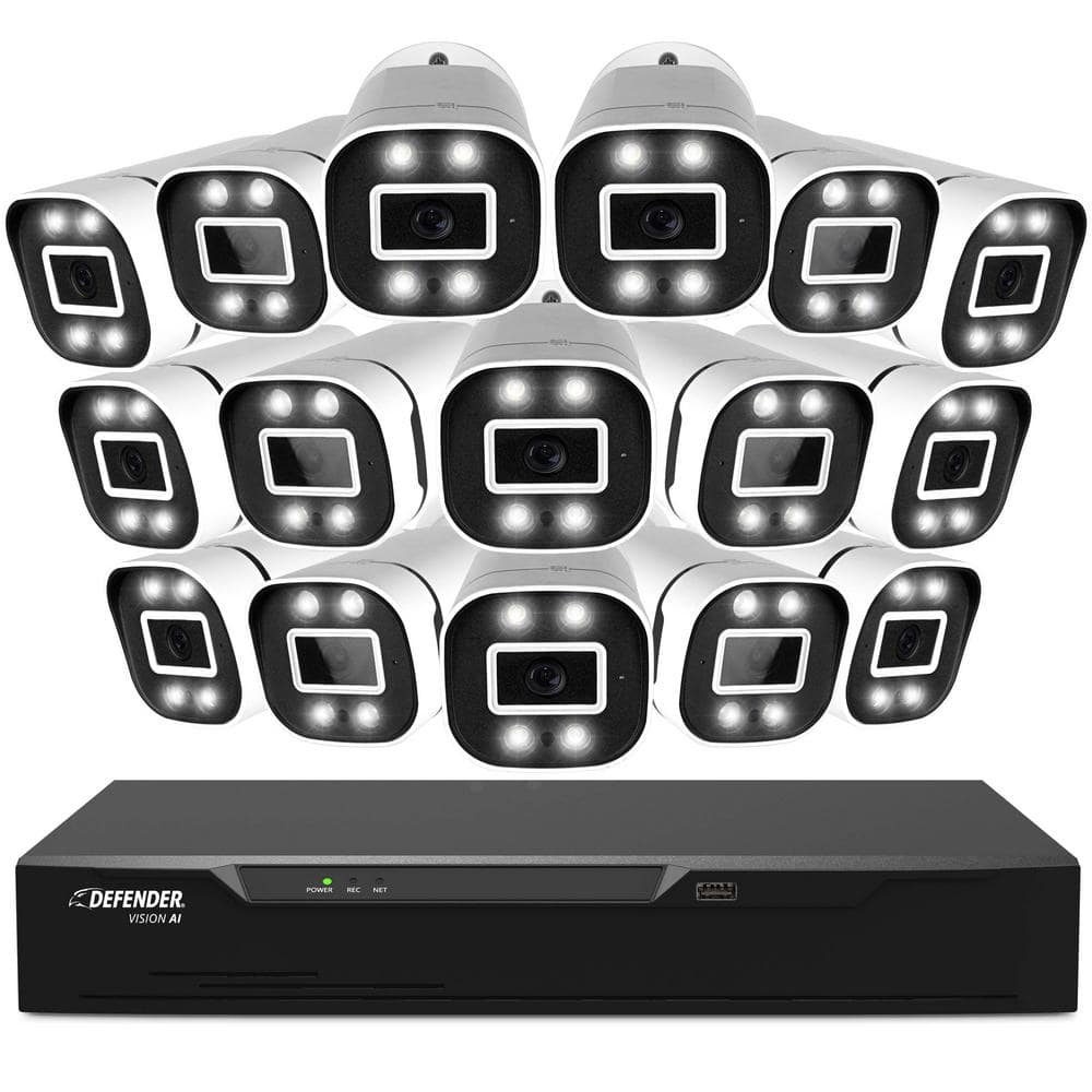 Defender 4K Vision AI Smart Artificial Intelligence 2TB DVR Security ...